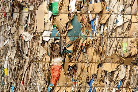 Compressed waste paper stock image. Image of utilize, junk - 2210693