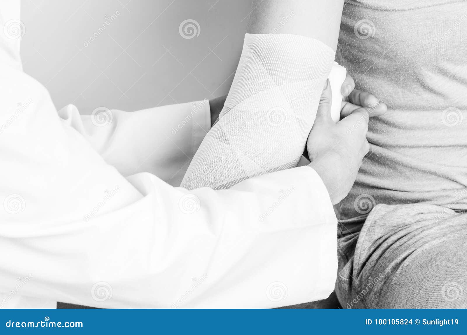 Compression Bandage To Inflammation, Application of Figure of Eight ...