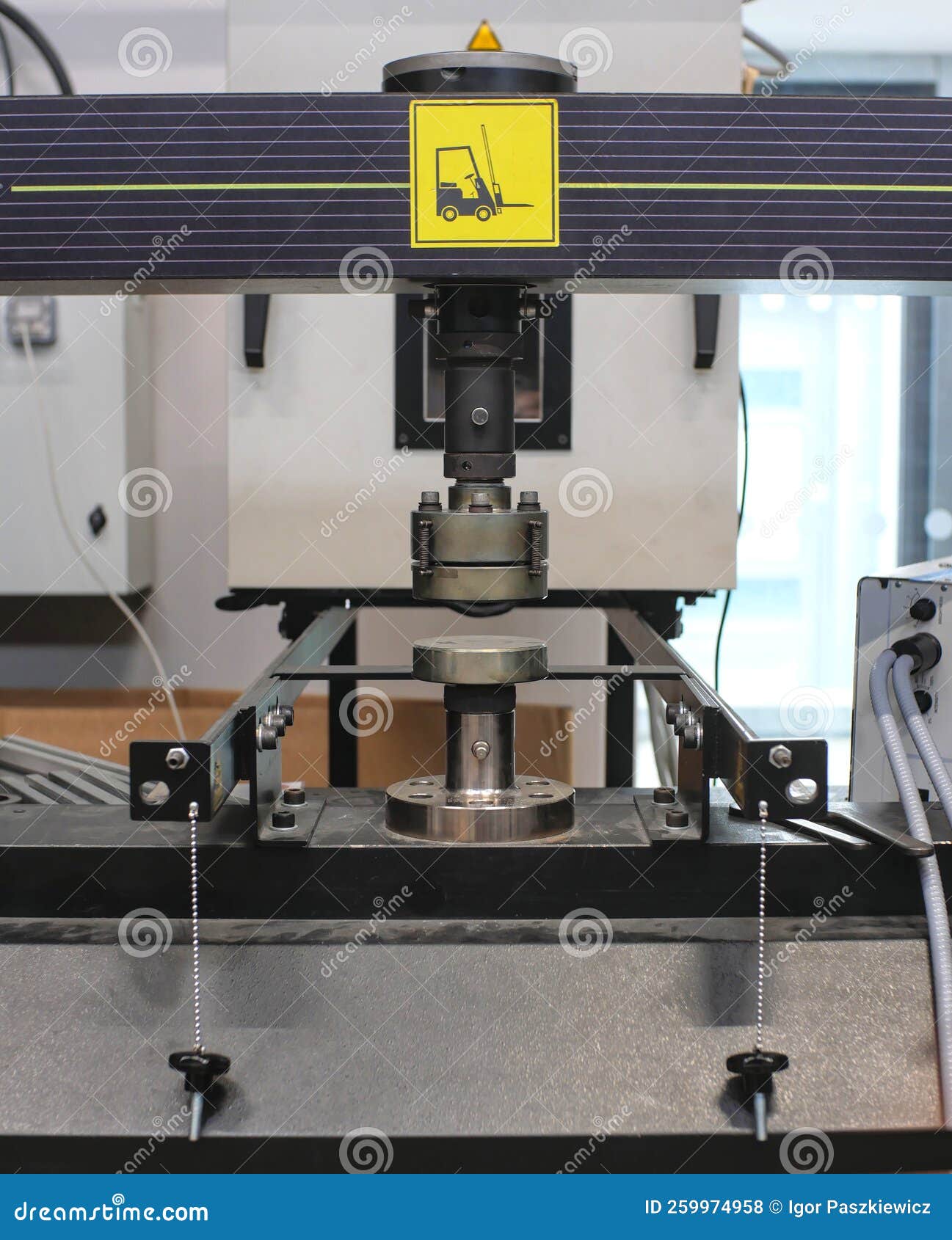 Compression Bench with Its Compression Plates. Stock Photo - Image of ...