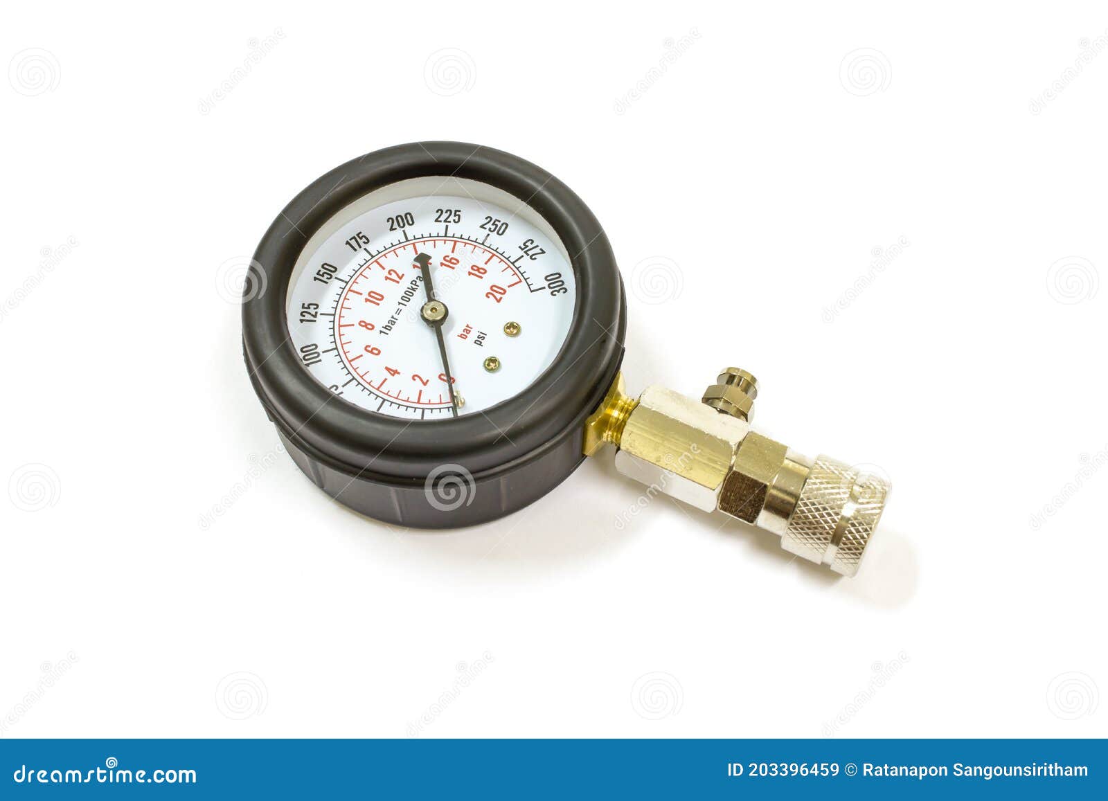 Compression Meter Use for Measure Car Cylinder Compression on White ...