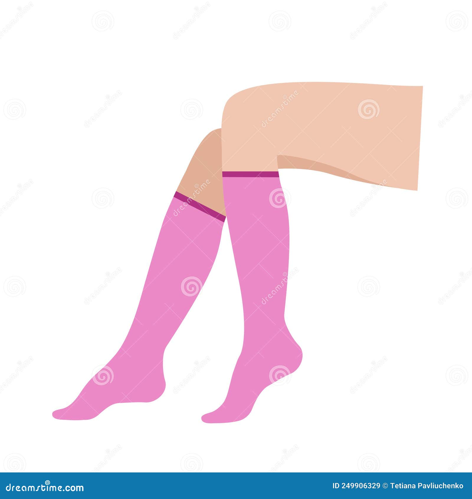 Compression Stocking Pressure Stock Vector - Illustration of blood ...