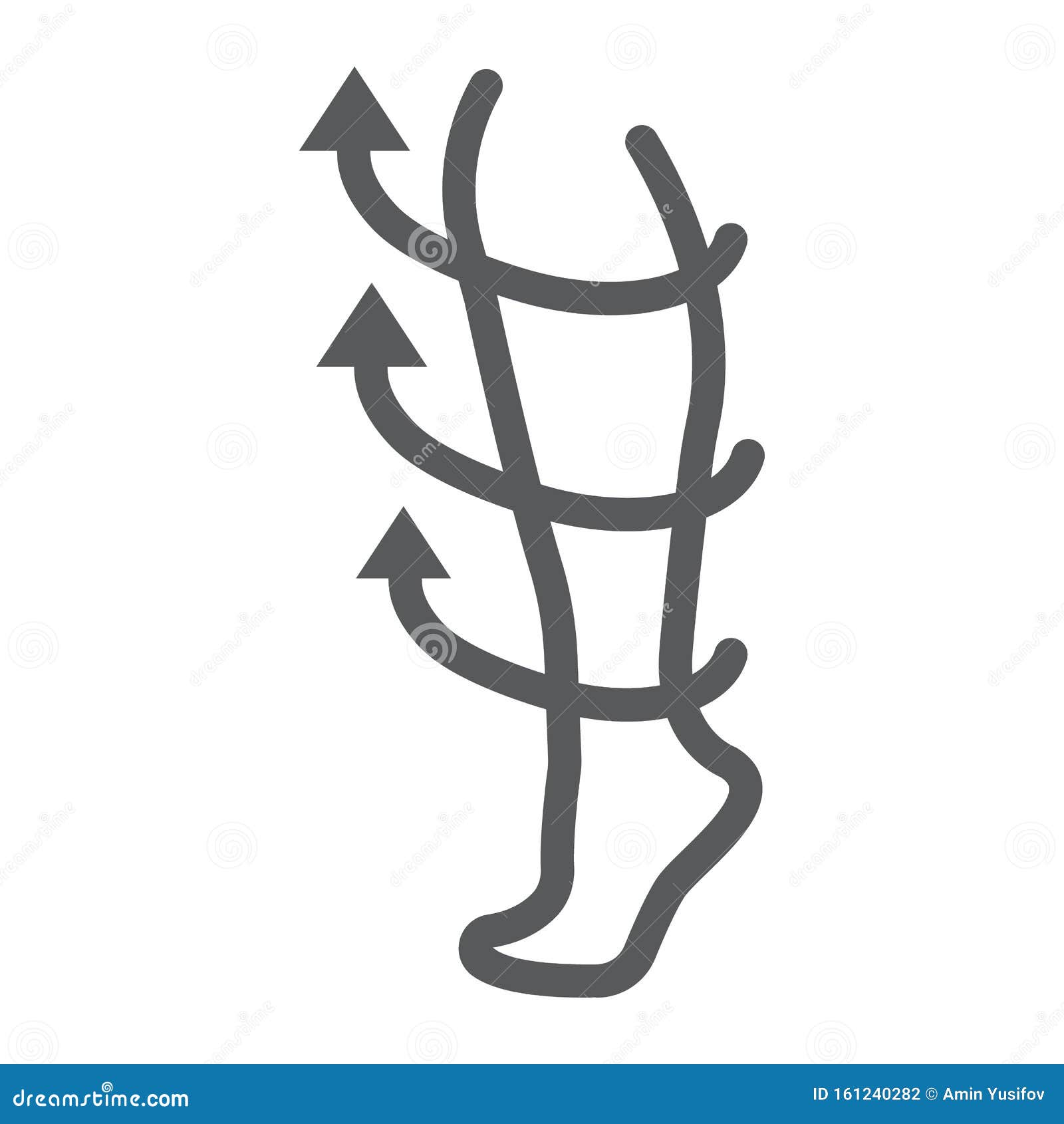 Compression Stockings Icon. Monochrome Simple Compression Stockings ...