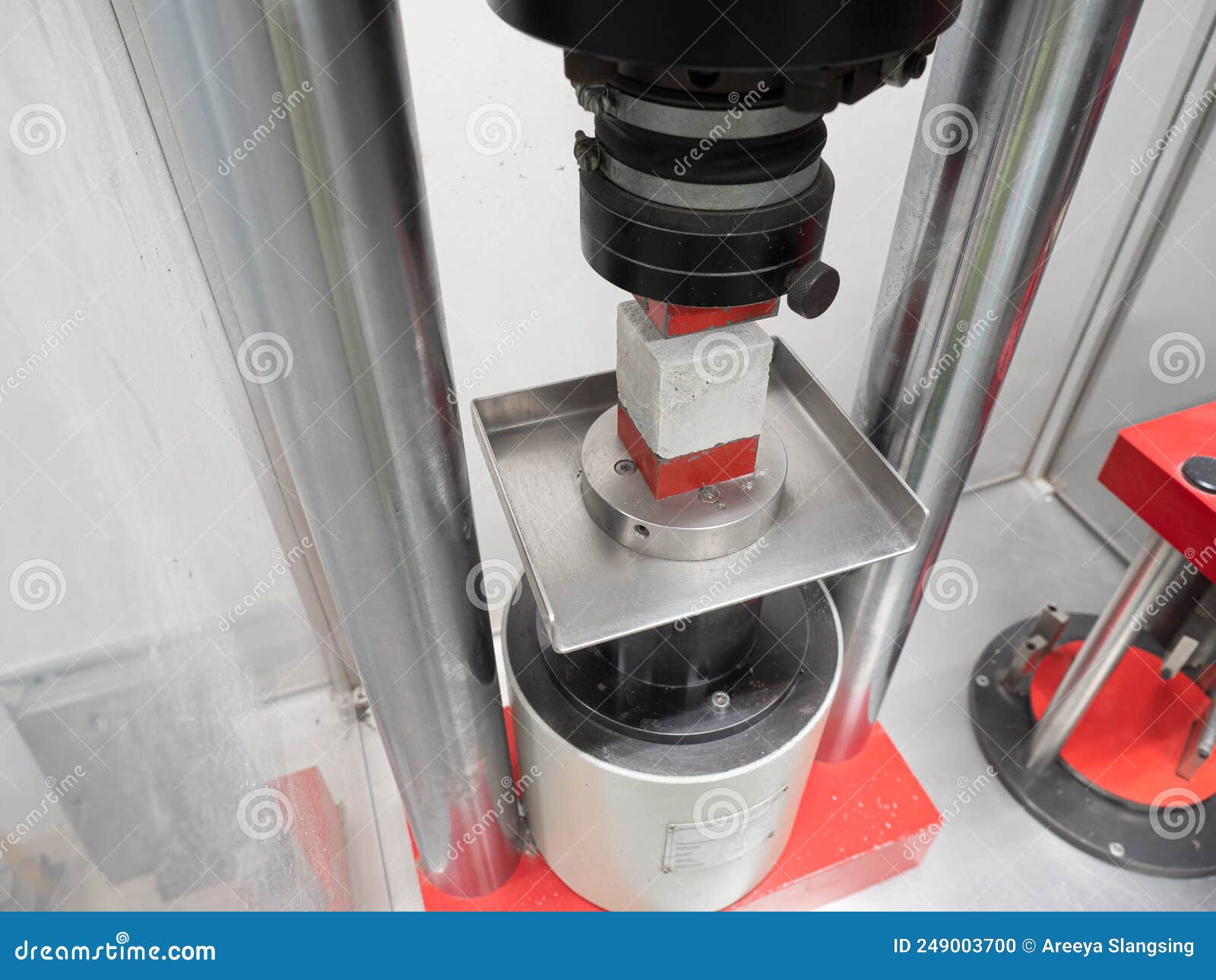 Compression Strength Test for Physical Property Stock Photo - Image of ...