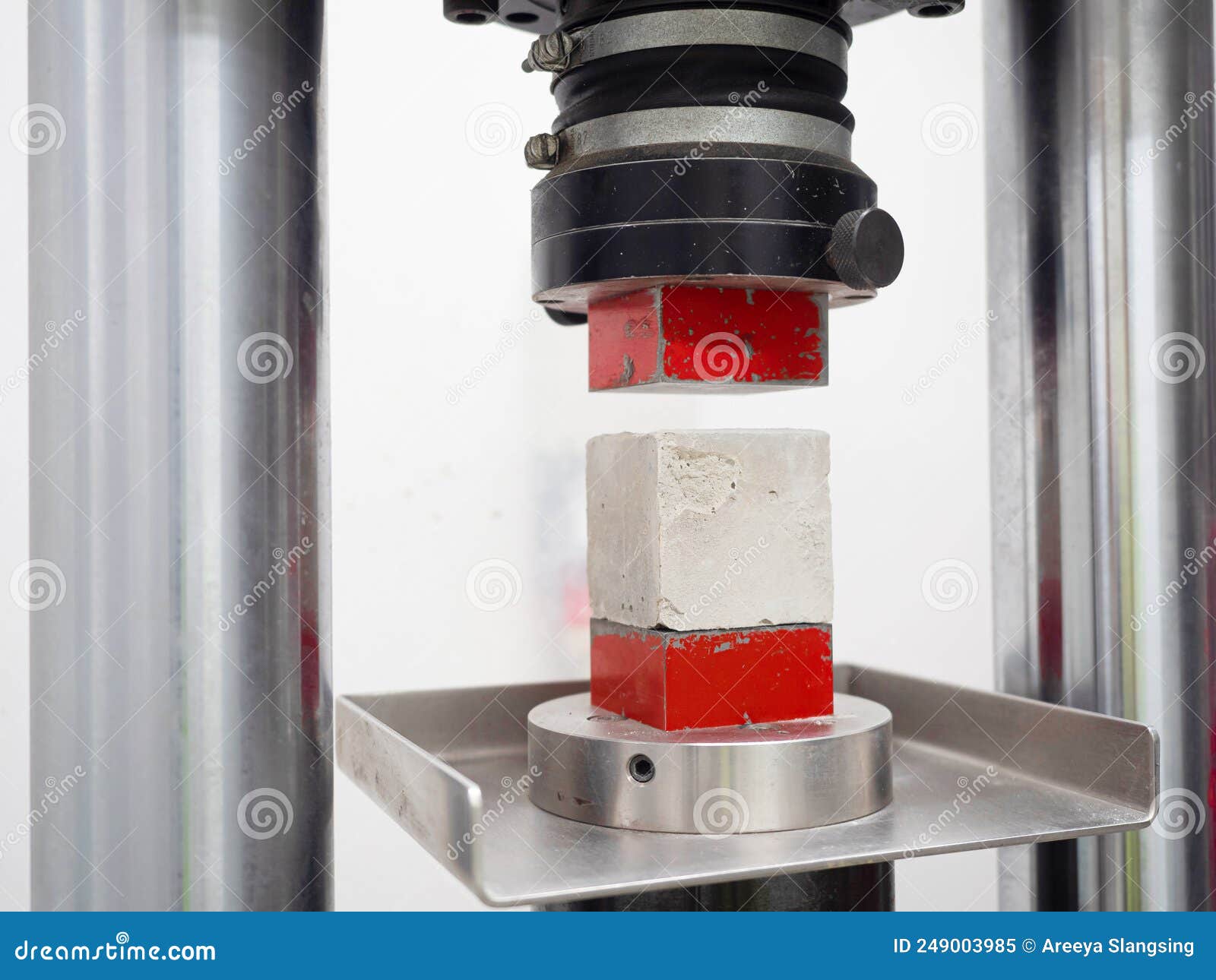 Compression Strength Test for Physical Property Stock Image - Image of ...