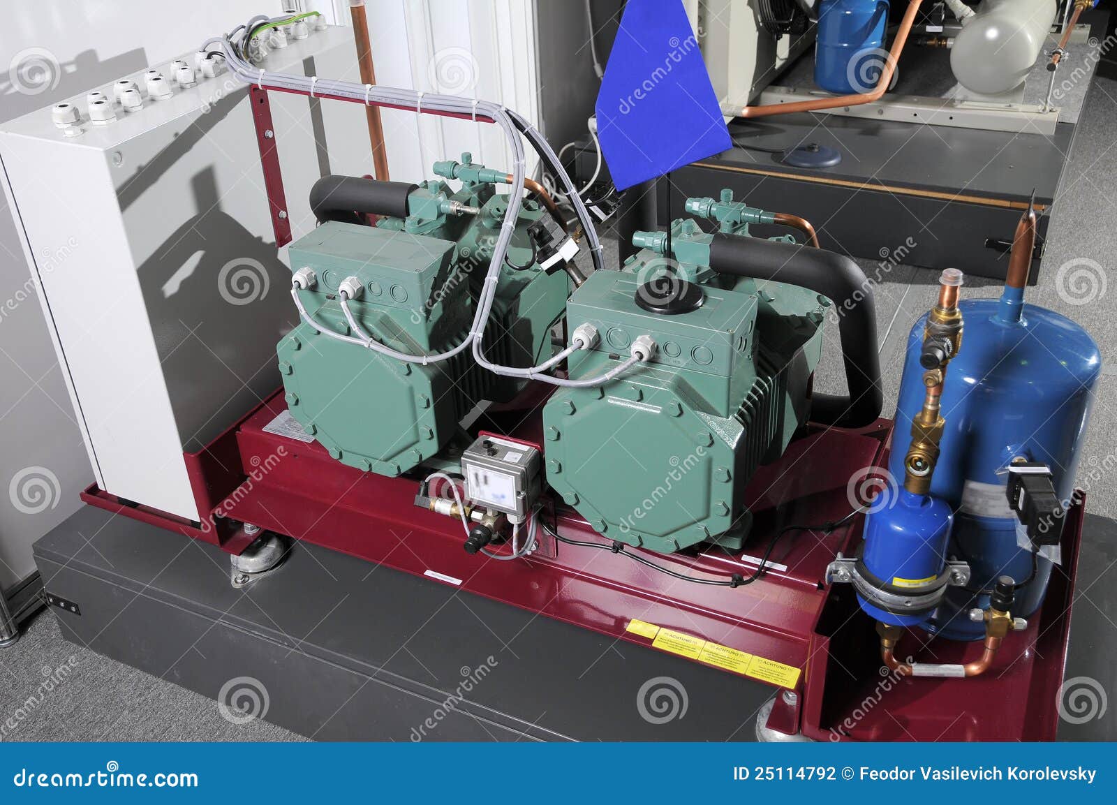 Compressor. stock photo. Image of radiator, compressor - 25114792