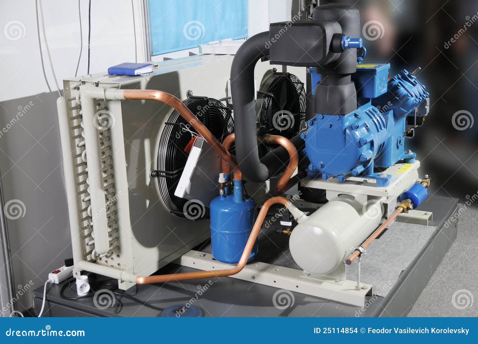 Compressor. stock photo. Image of design, industry, machinery - 25114854