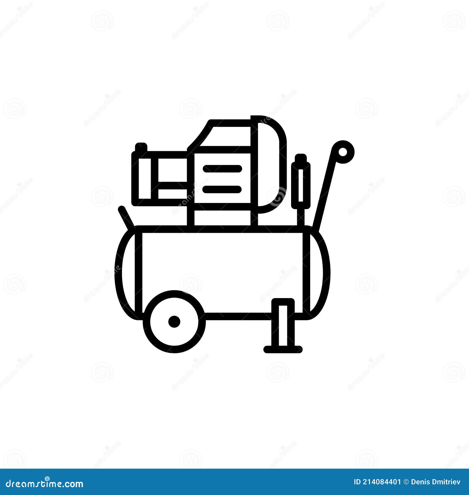 Compressor Air Pressure.Vector Sign in a Simple Style Isolated on a ...
