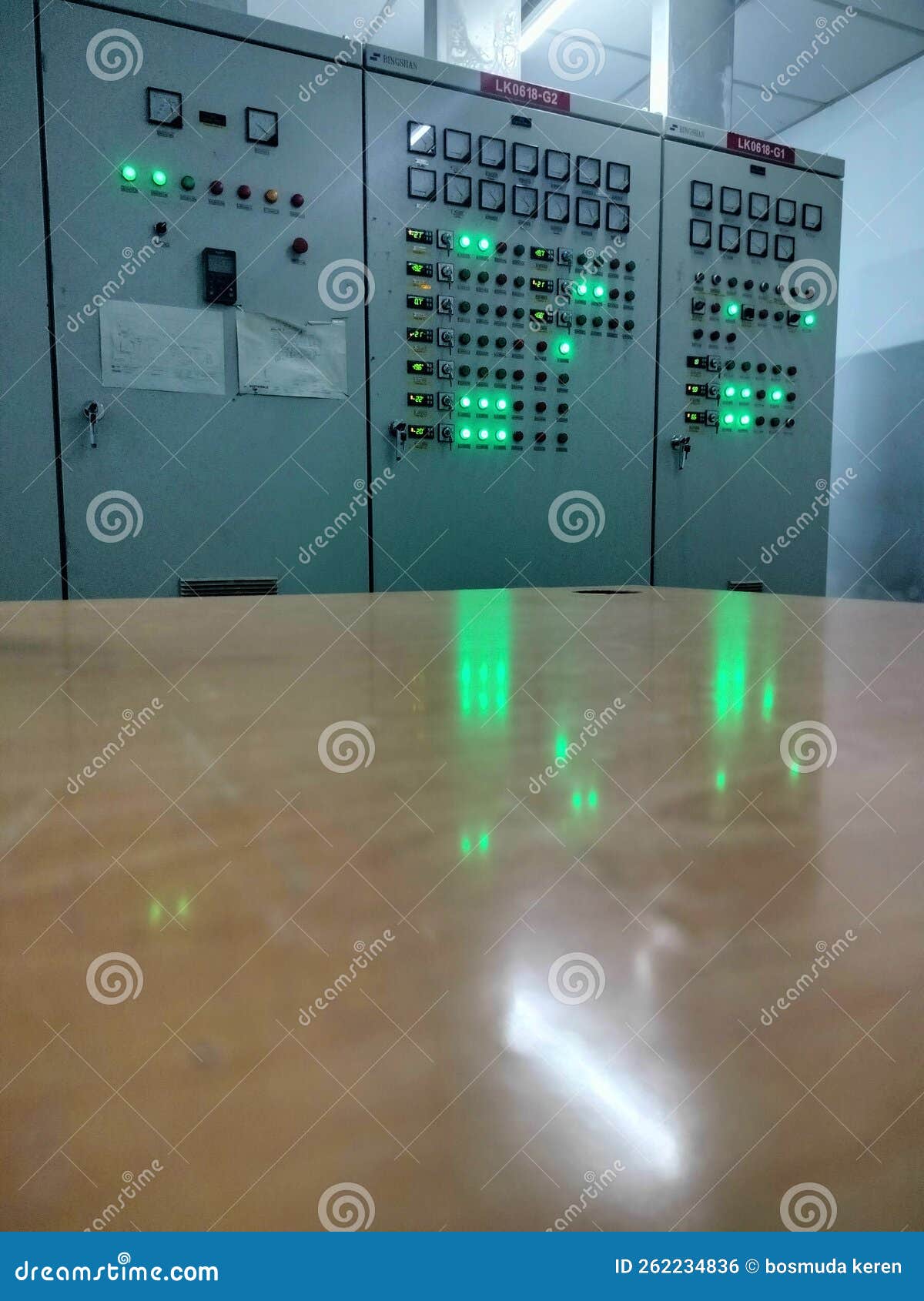 Compressor Control Panel Room in a Company Stock Photo - Image of ...