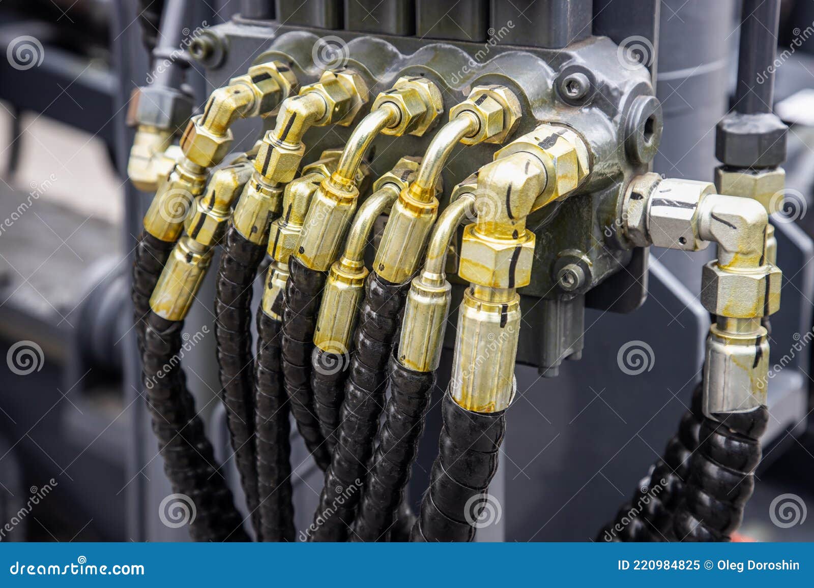 Compressor Control Unit and Actuators for Lifting Stock Image - Image ...