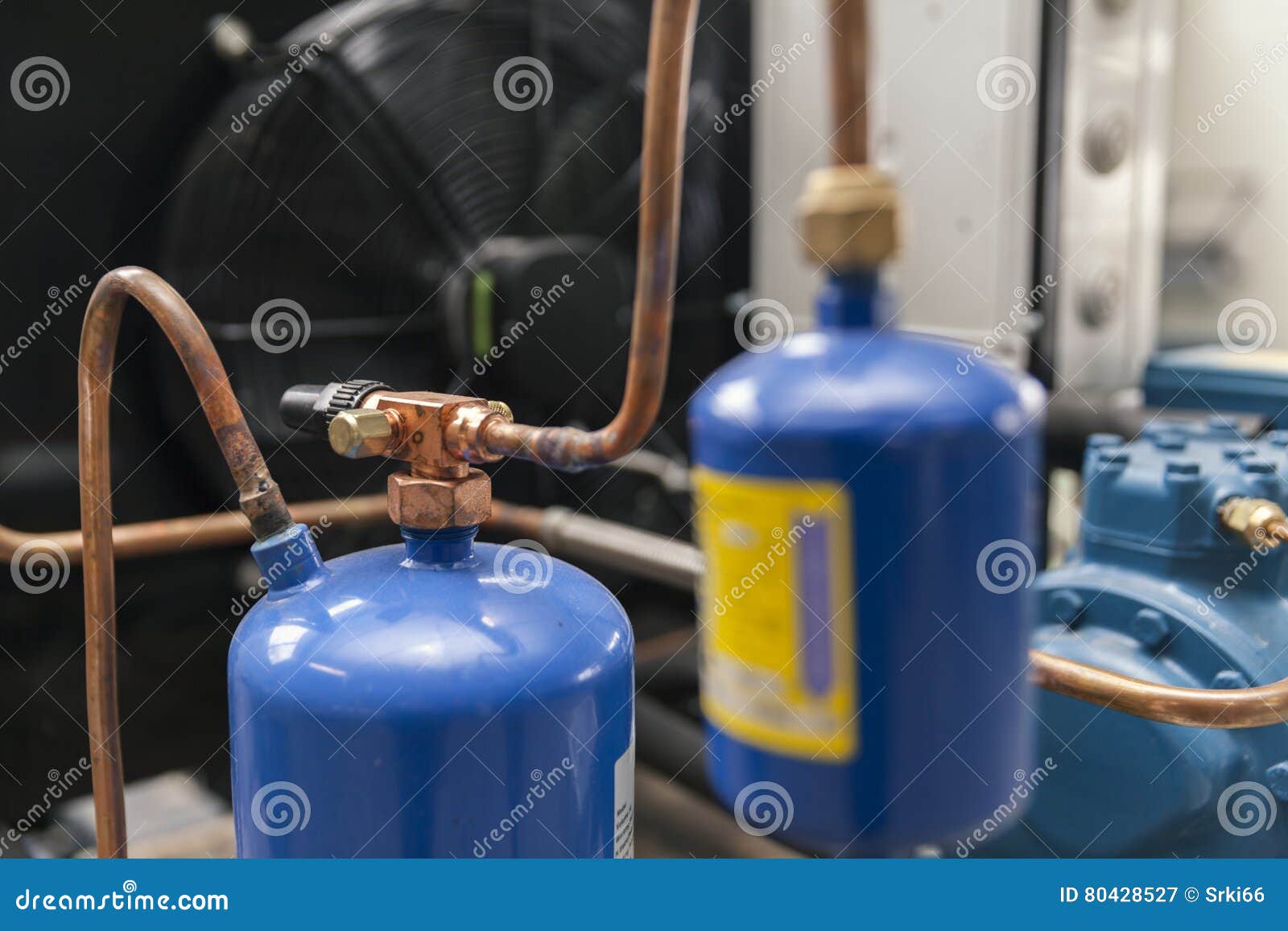 Compressor cooling device stock image. Image of service - 80428527