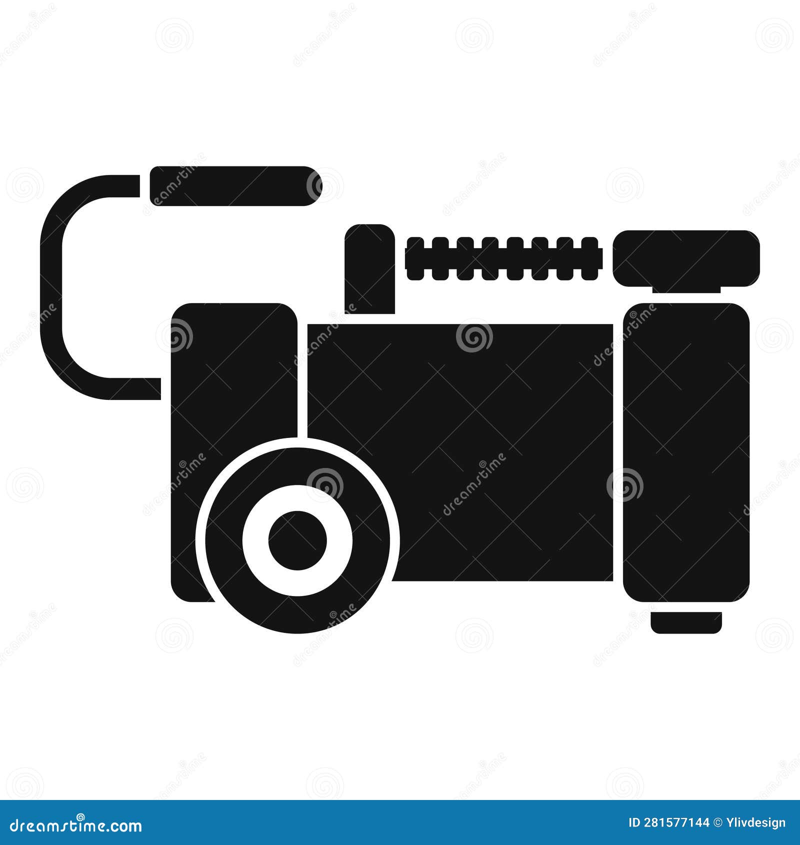 Compressor Engine Icon Simple Vector. Air Machine Stock Illustration ...