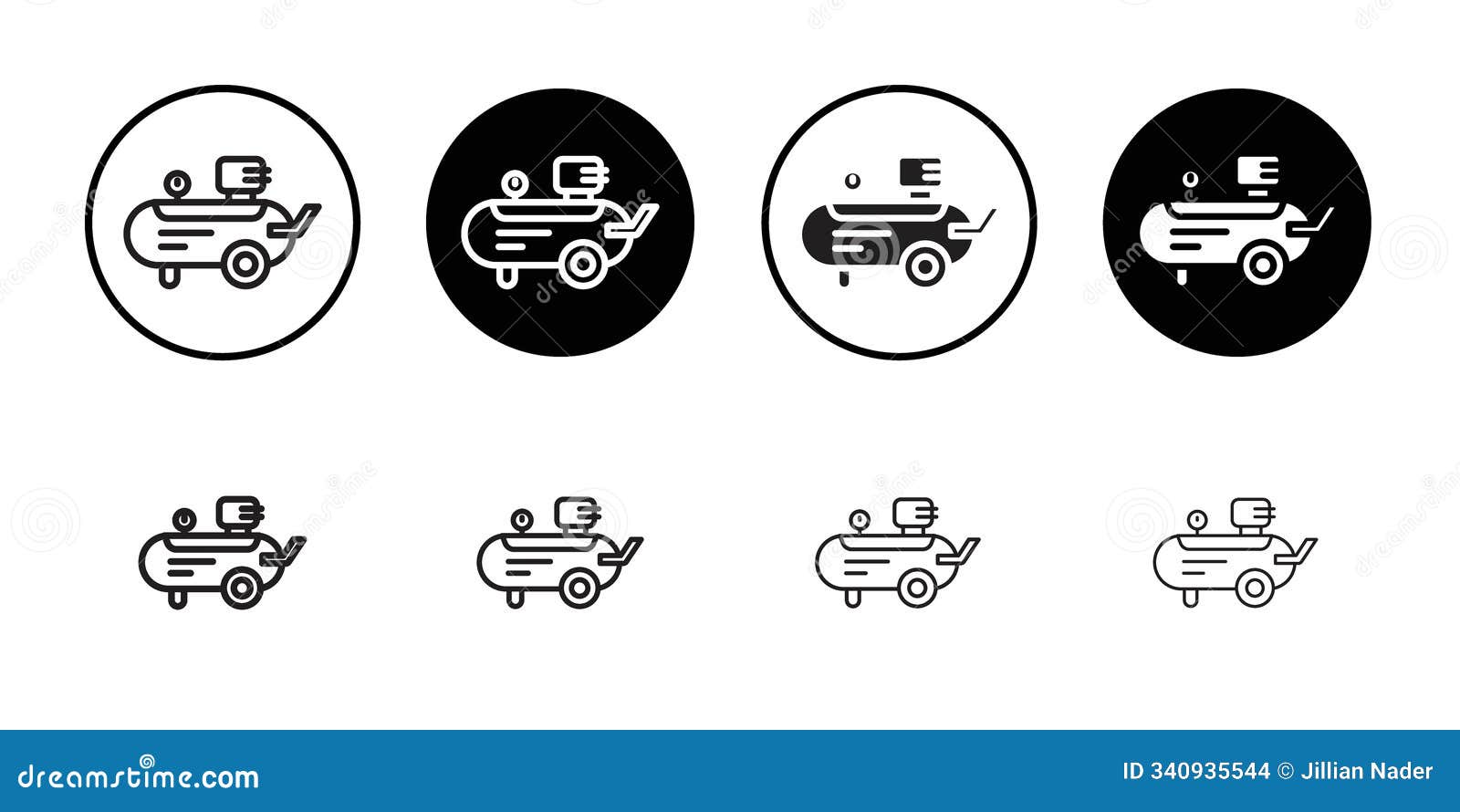 Compressor Icon Logo Vector Design | CartoonDealer.com #252953936