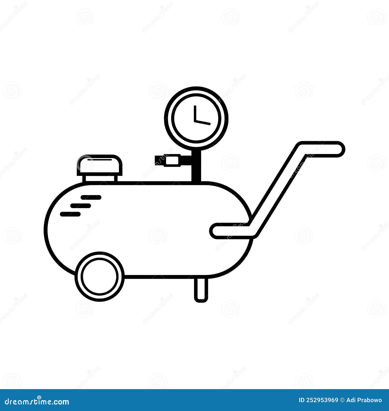 Compressor Icon Logo Vector Design Stock Vector - Illustration of white ...