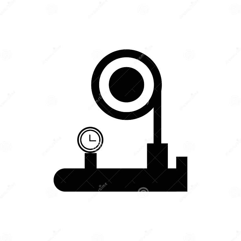 Compressor Icon Logo Vector Design Stock Vector - Illustration of ...