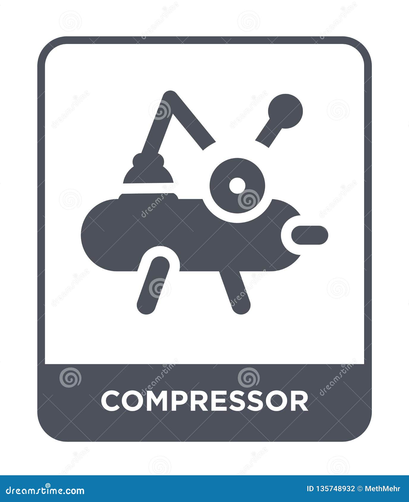 Compressor Icon in Trendy Design Style. Compressor Icon Isolated on ...