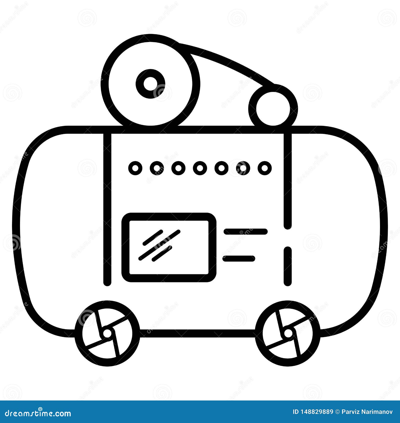 Compressor icon vector stock vector. Illustration of logo - 148829889