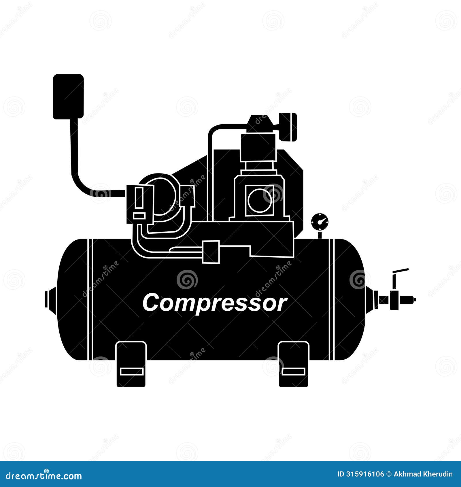 Compressor Icon Vector Illustration | CartoonDealer.com #315916128