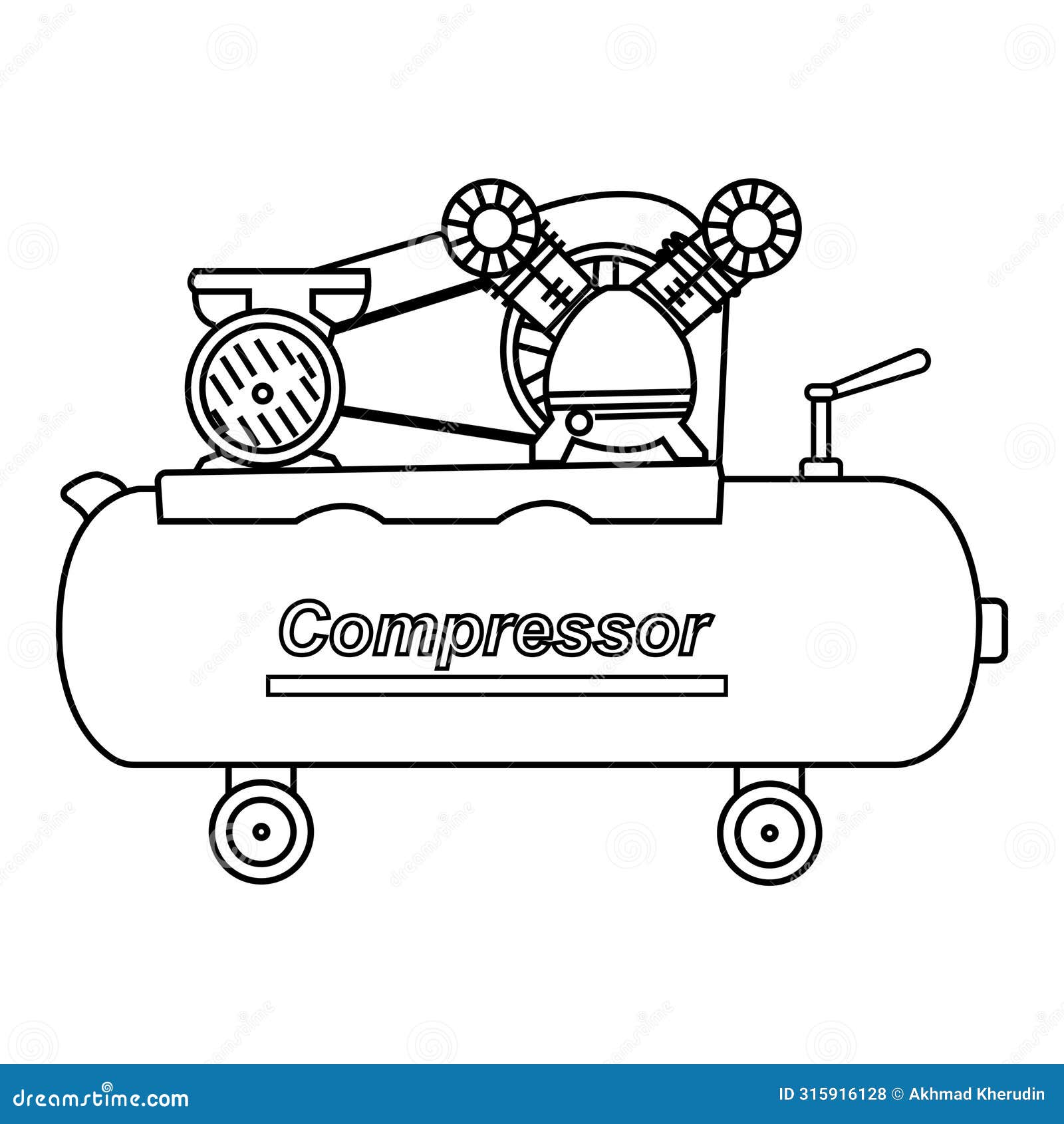 Compressor icon stock vector. Illustration of work, industry - 315916128