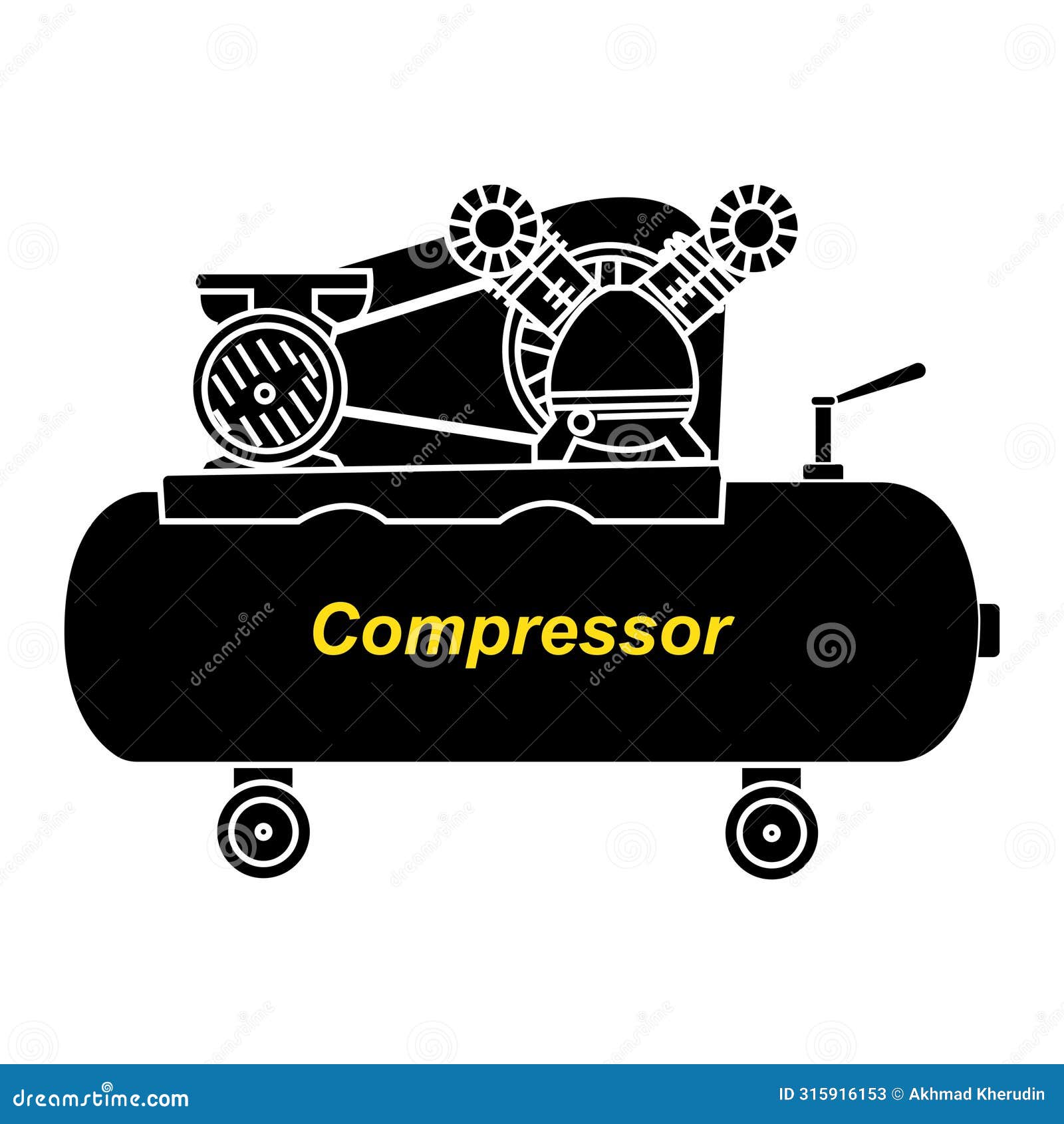 Compressor icon stock vector. Illustration of machine - 315916153