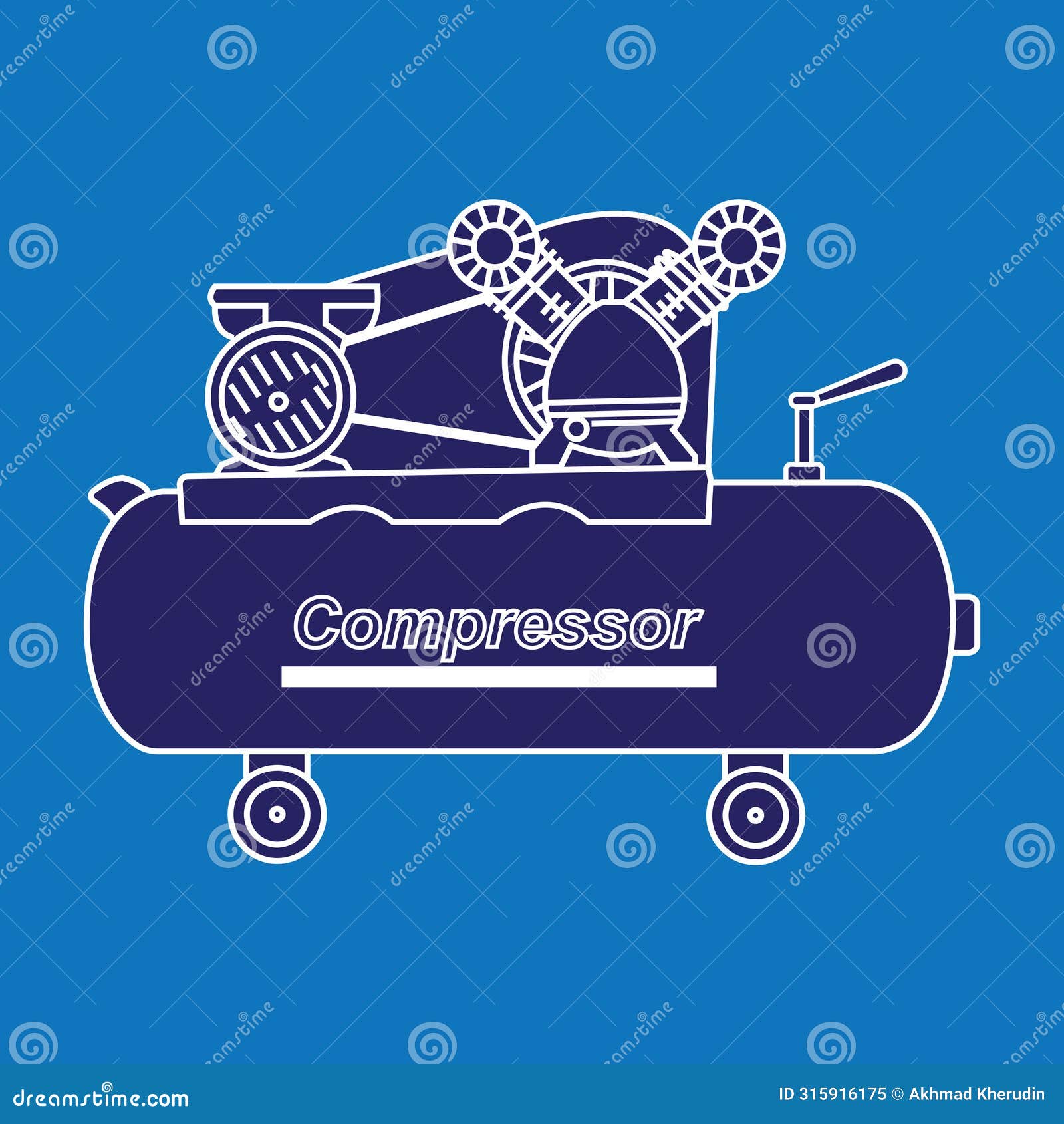 Compressor icon stock vector. Illustration of tool, equipment - 315916175