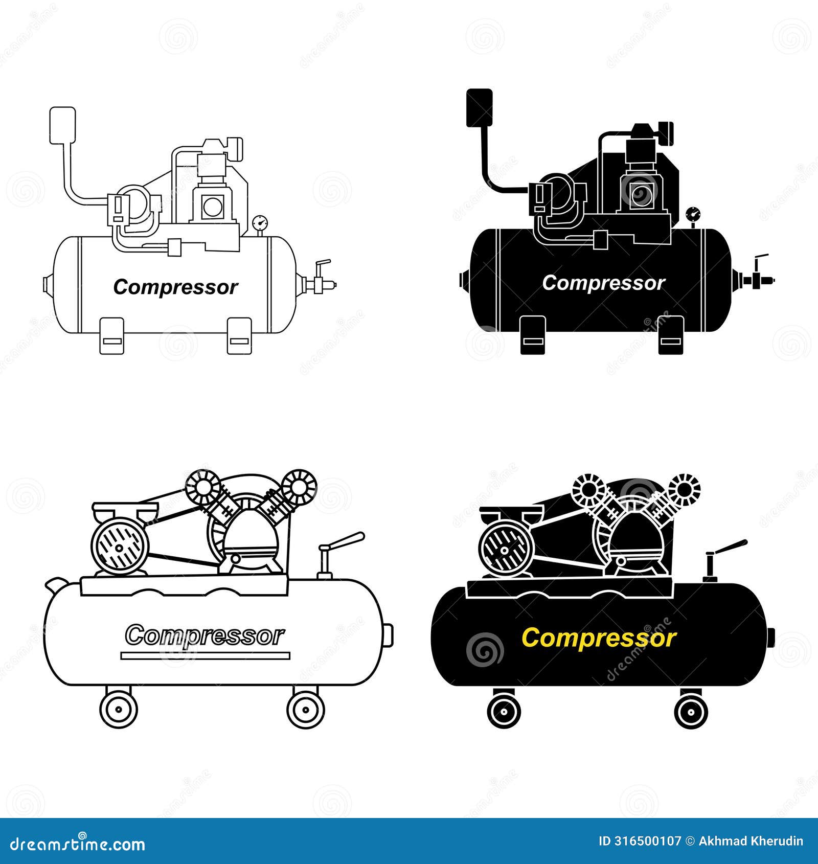 Compressor icon stock illustration. Illustration of industry - 316500107