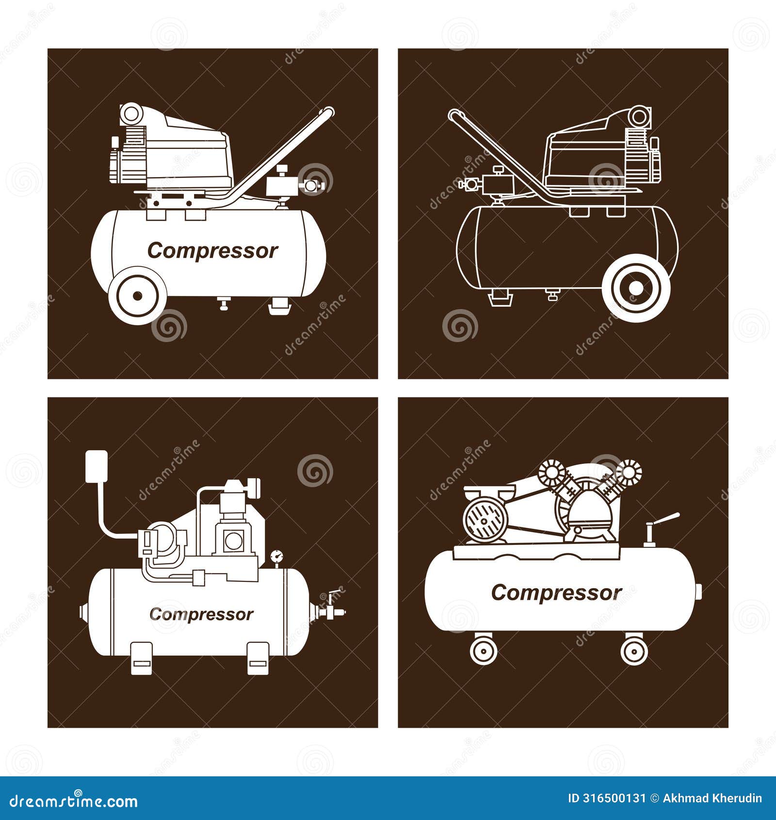 Compressor icon stock illustration. Illustration of motor - 316500131