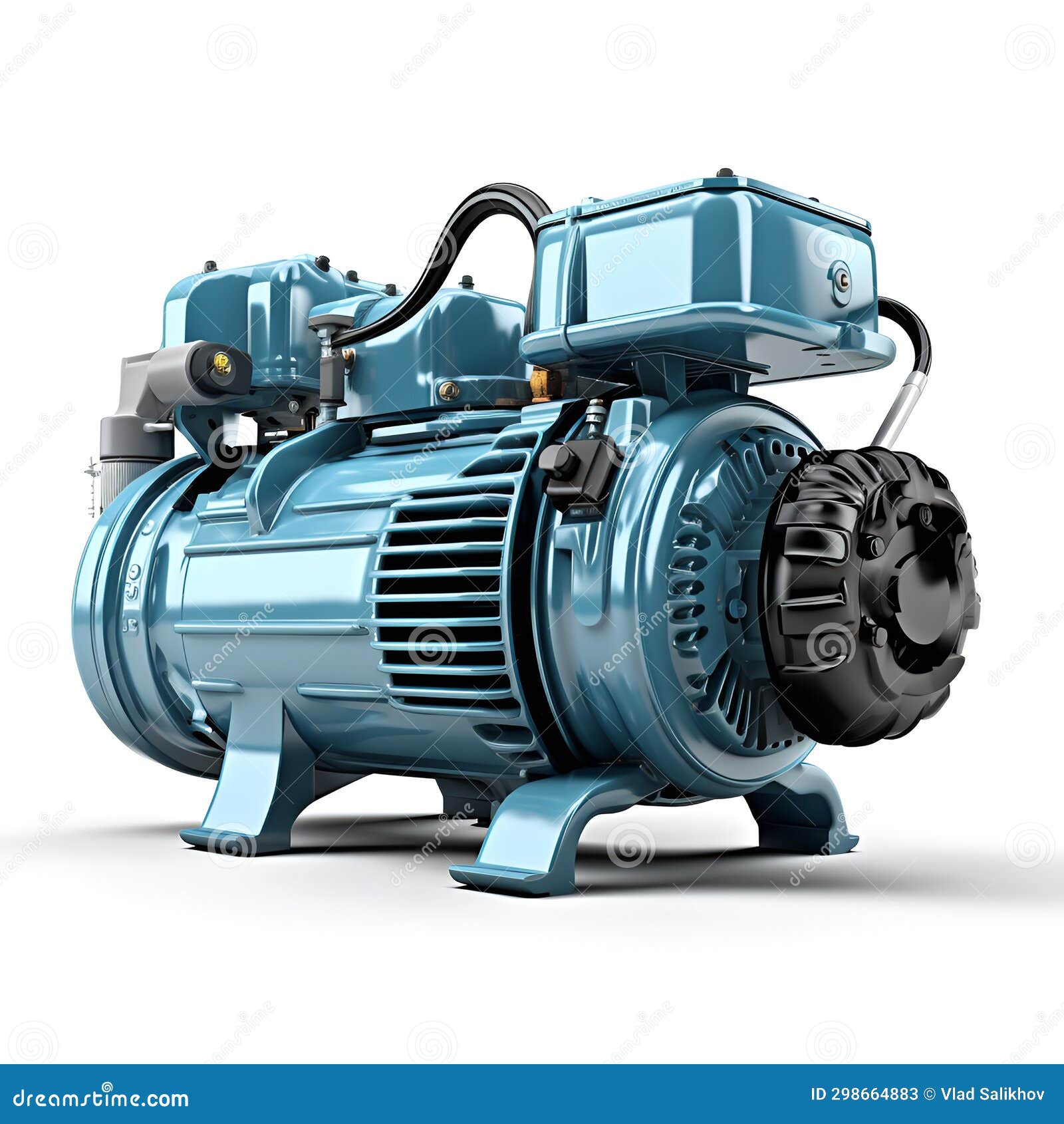 Air Compressor Isolated On White Background. Royalty-Free Stock Image ...