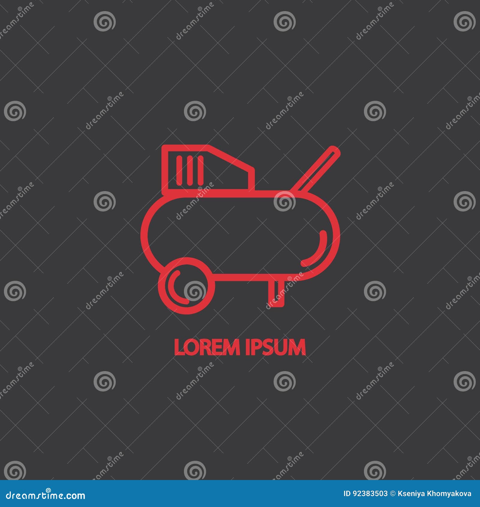 Compressor Logo Under Pressure Stock Vector - Illustration of ...