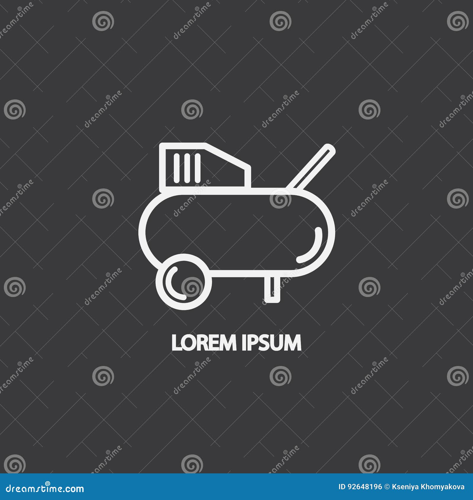 Compressor Logo Under Pressure Vector Illustration | CartoonDealer.com ...