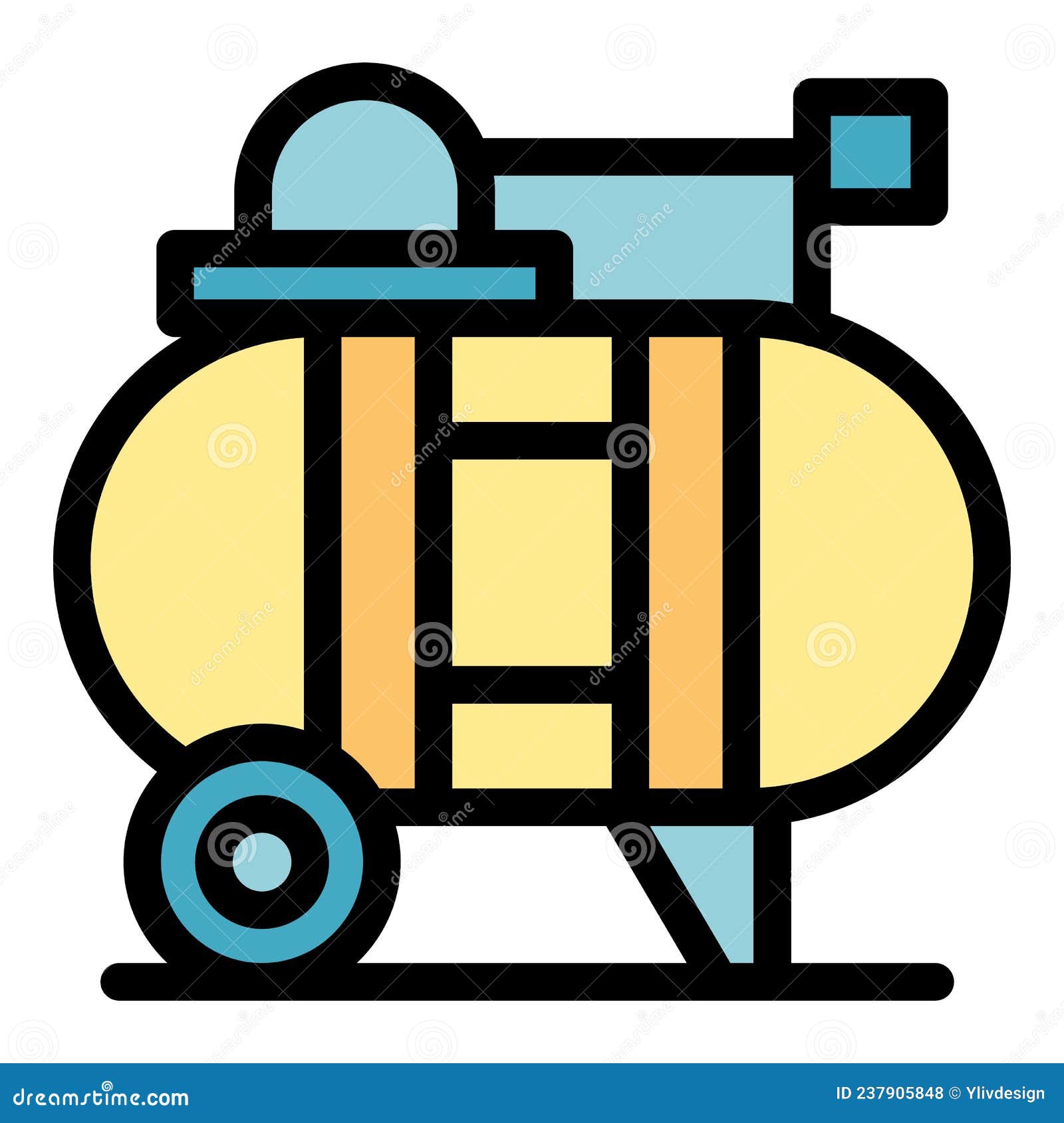 Compressor Machine Icon Color Outline Vector Stock Vector ...