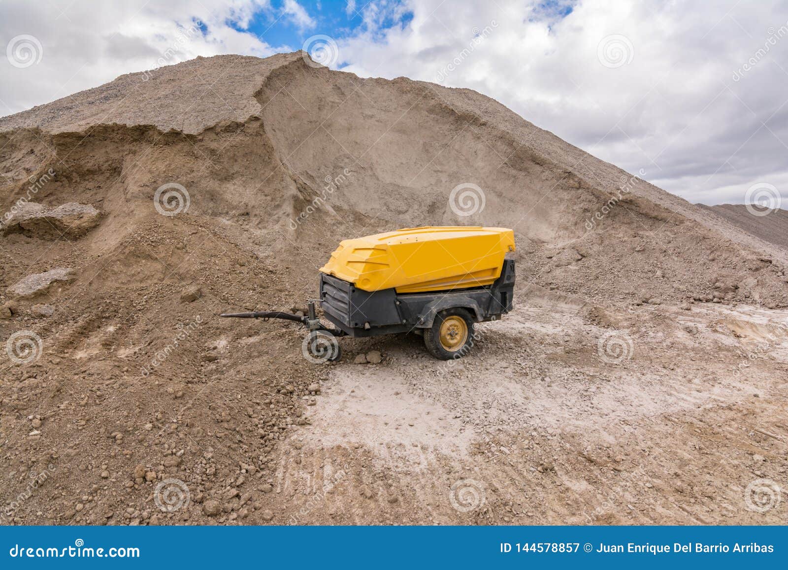 Compressor for Mobile Construction Stock Image - Image of compression ...