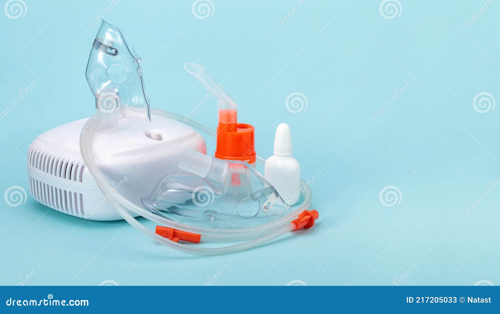 Nebulizer For Respiratory Inhaler Asthma Treatment Stock Photo ...