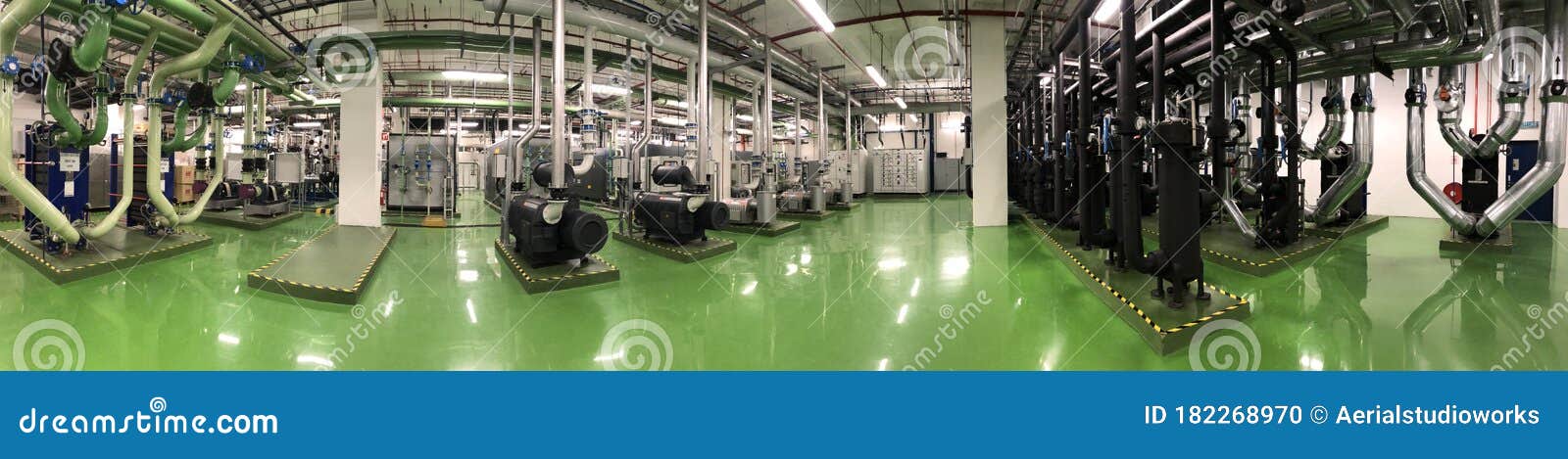 Compressor Plant with Pump and Pcw Filter Stock Photo - Image of ...