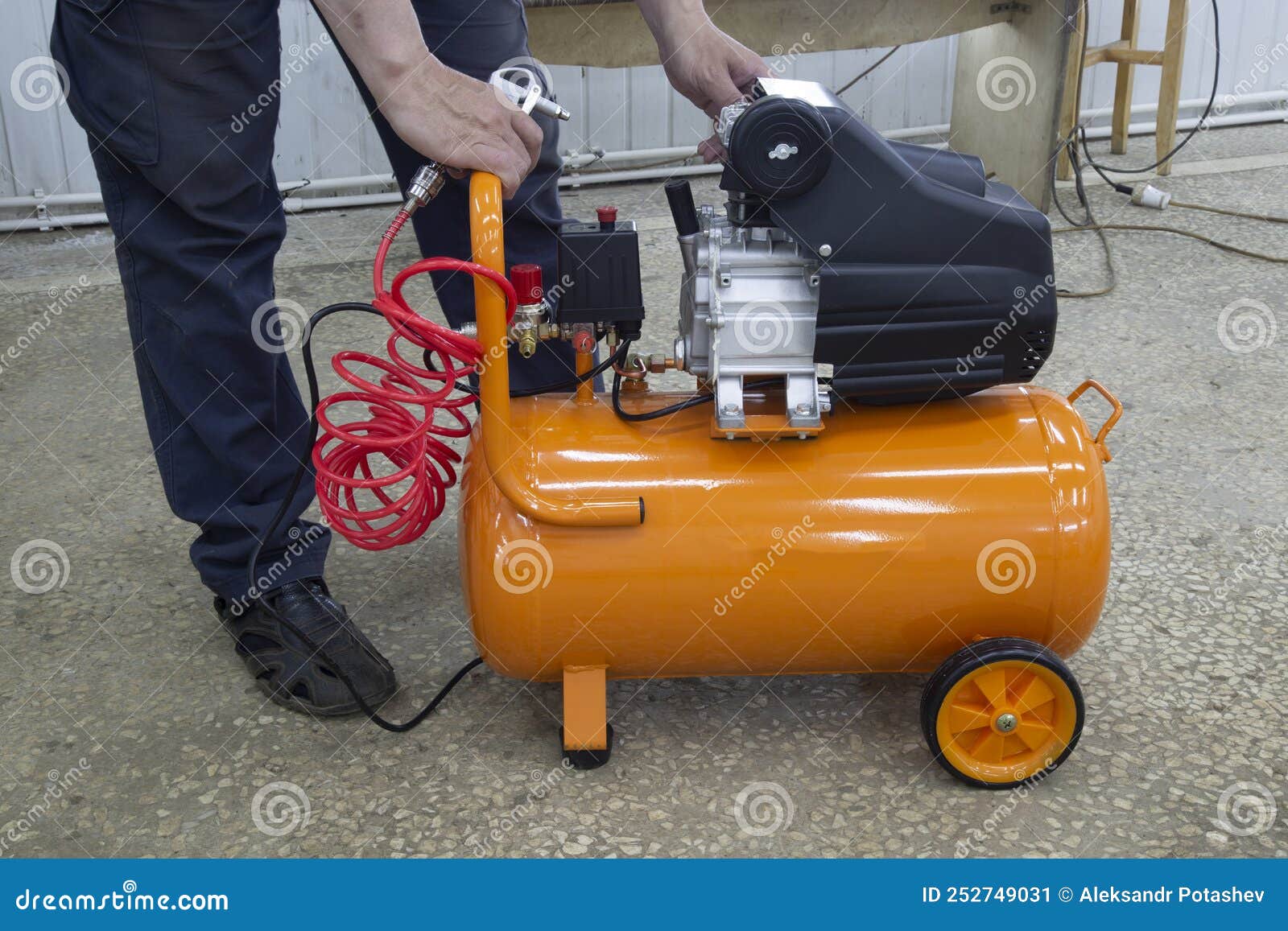 The Compressor is Portable for Purging Operations. Equipment for ...