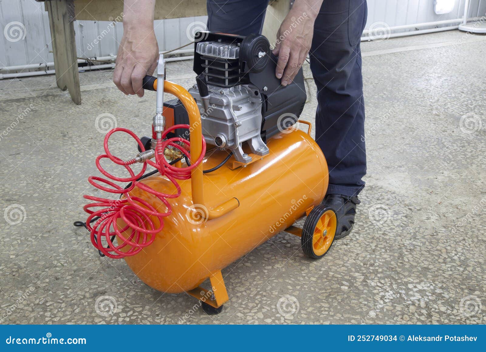 The Compressor is Portable for Purging Operations. Equipment for ...