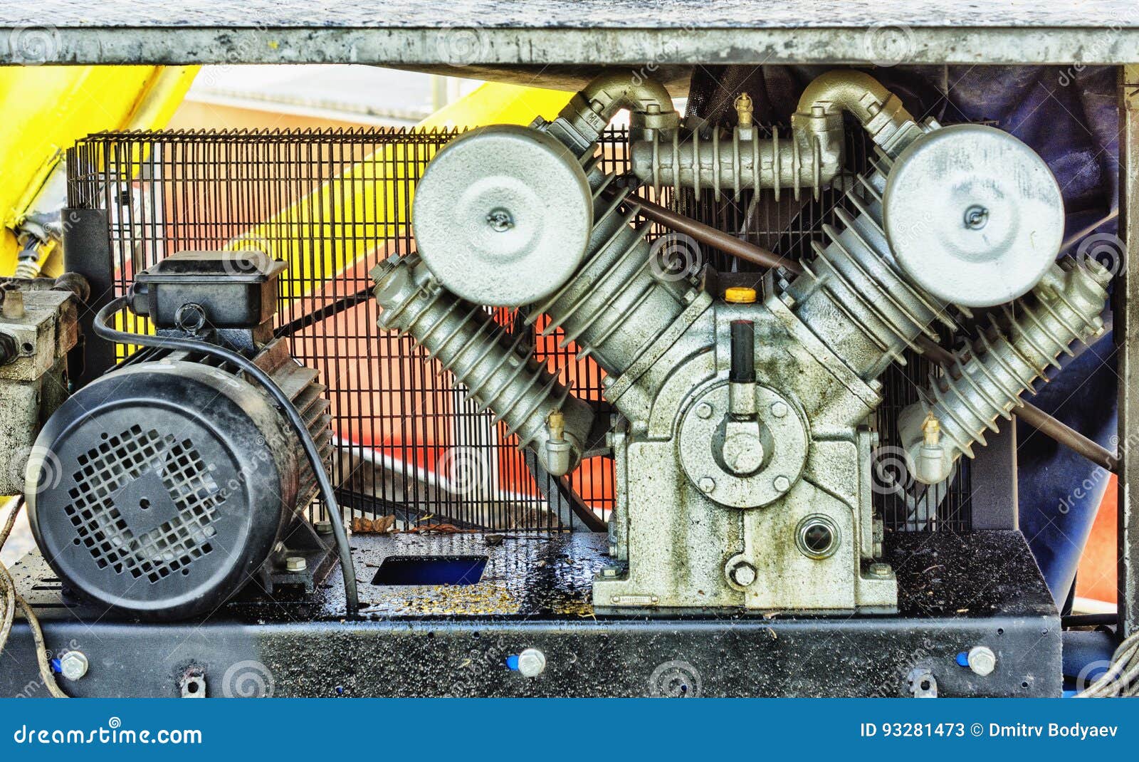 Compressor Professional Stationary Set for the Workplace Stock Image ...