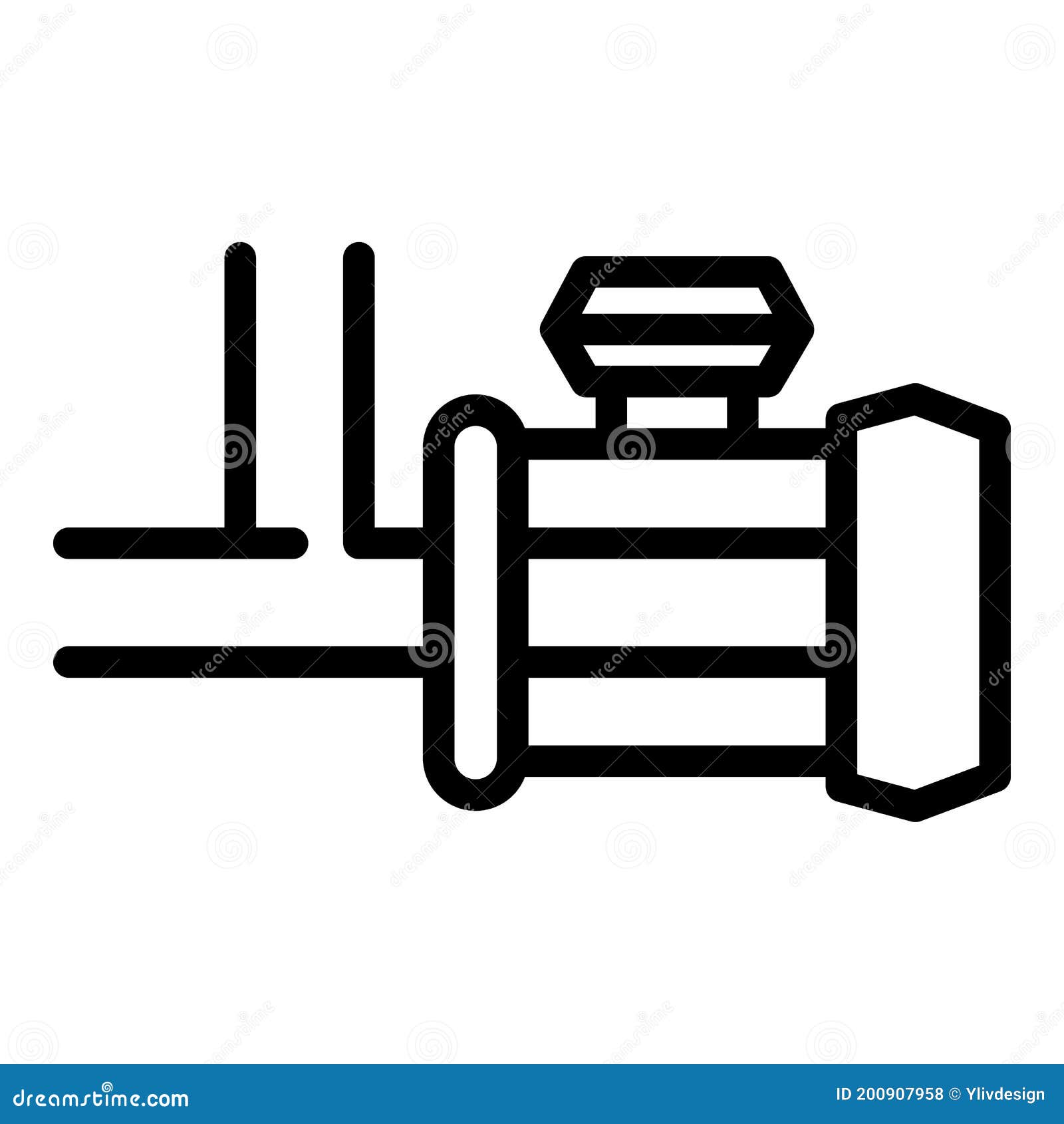 Compressor Pump Icon, Outline Style Stock Vector - Illustration of logo ...