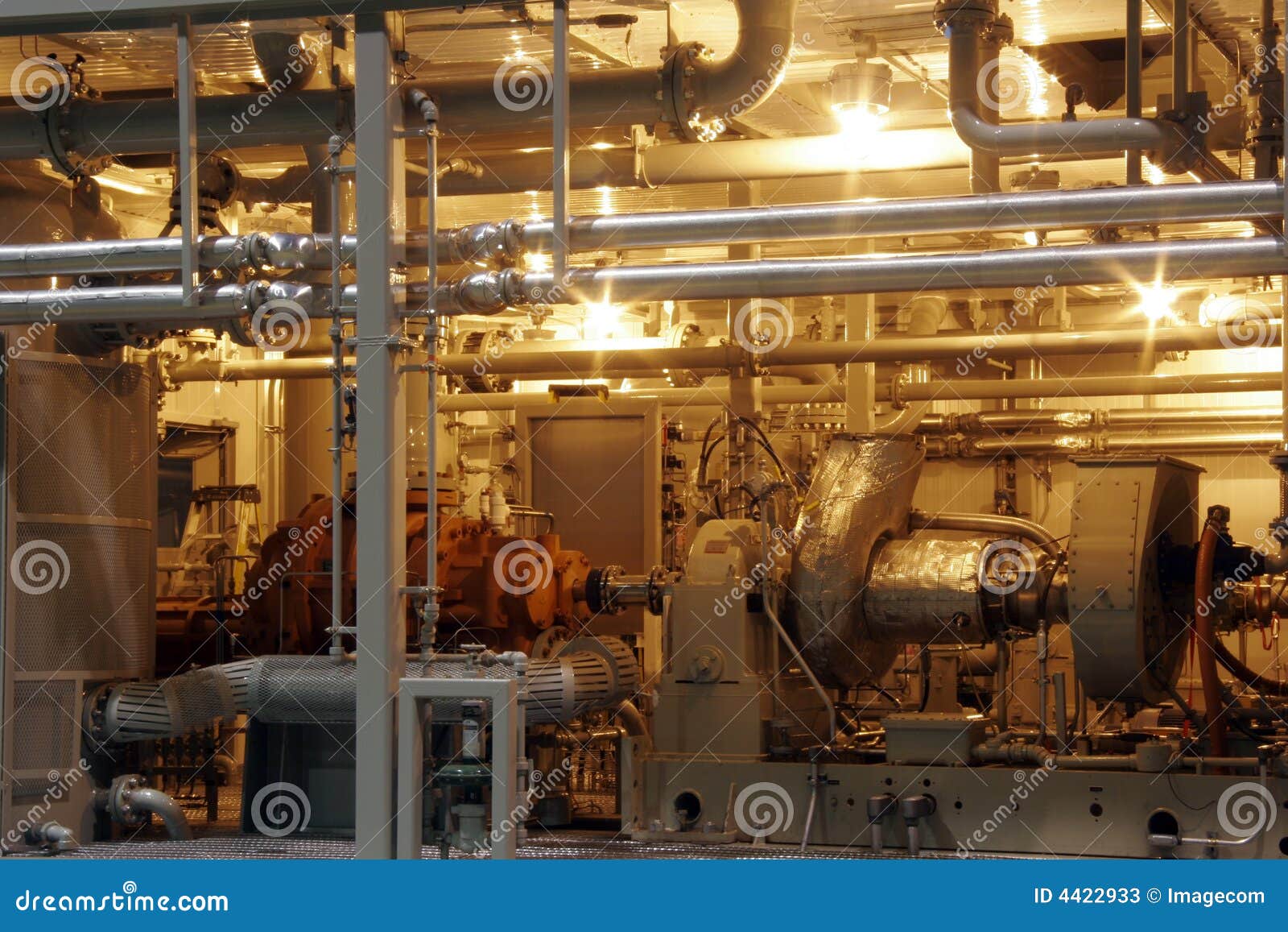 Compressor station stock image. Image of manufacturing - 4422933