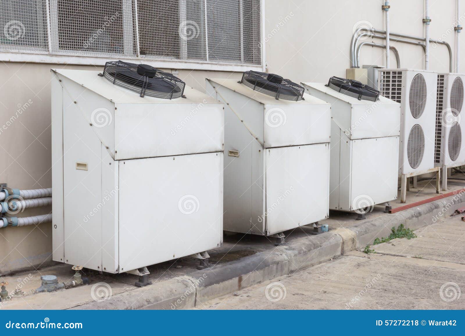 Compressor Unit of Air Conditioner Stock Photo - Image of industry ...