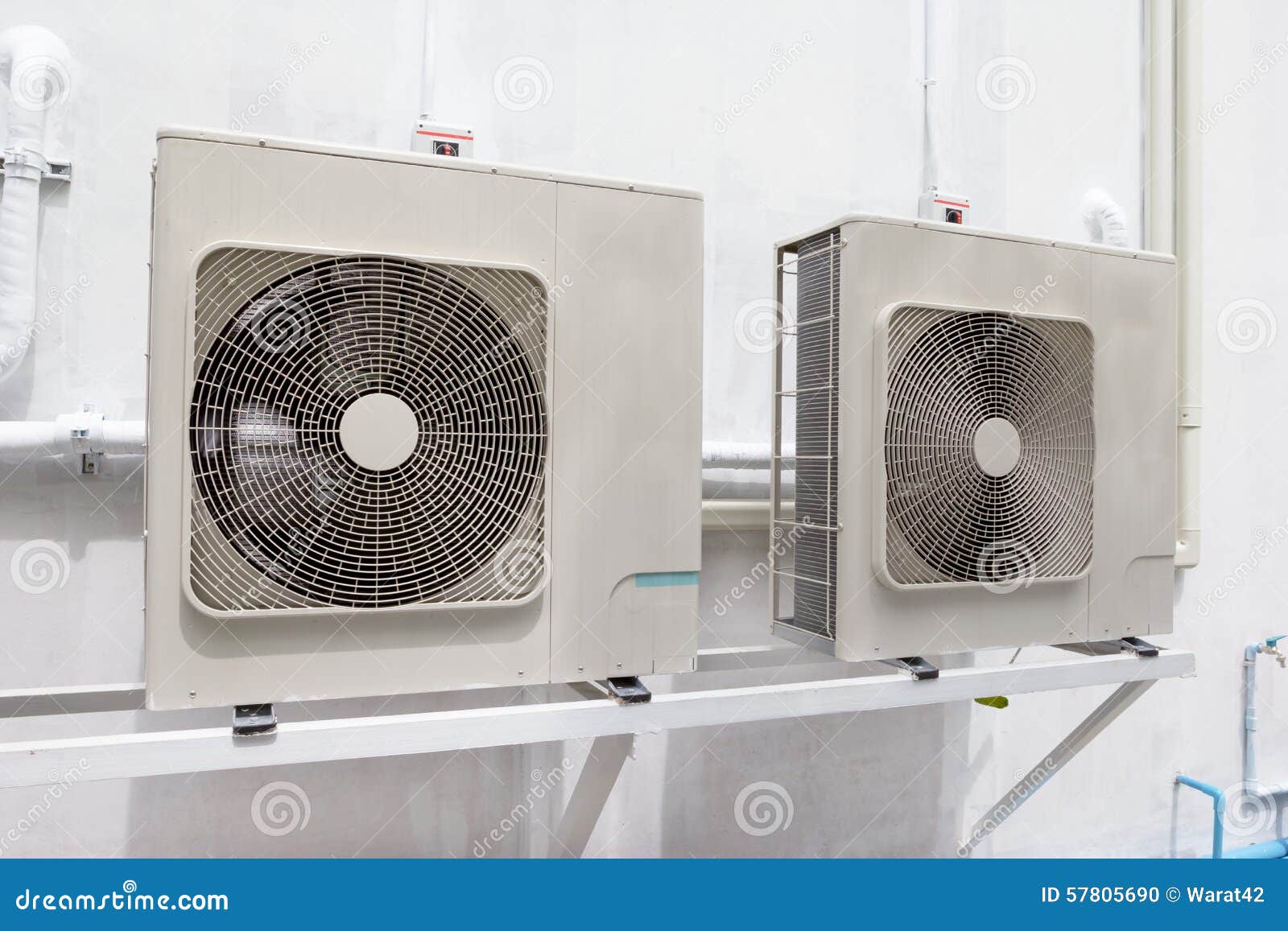 Compressor Unit of Air Conditioner Stock Photo - Image of heat ...