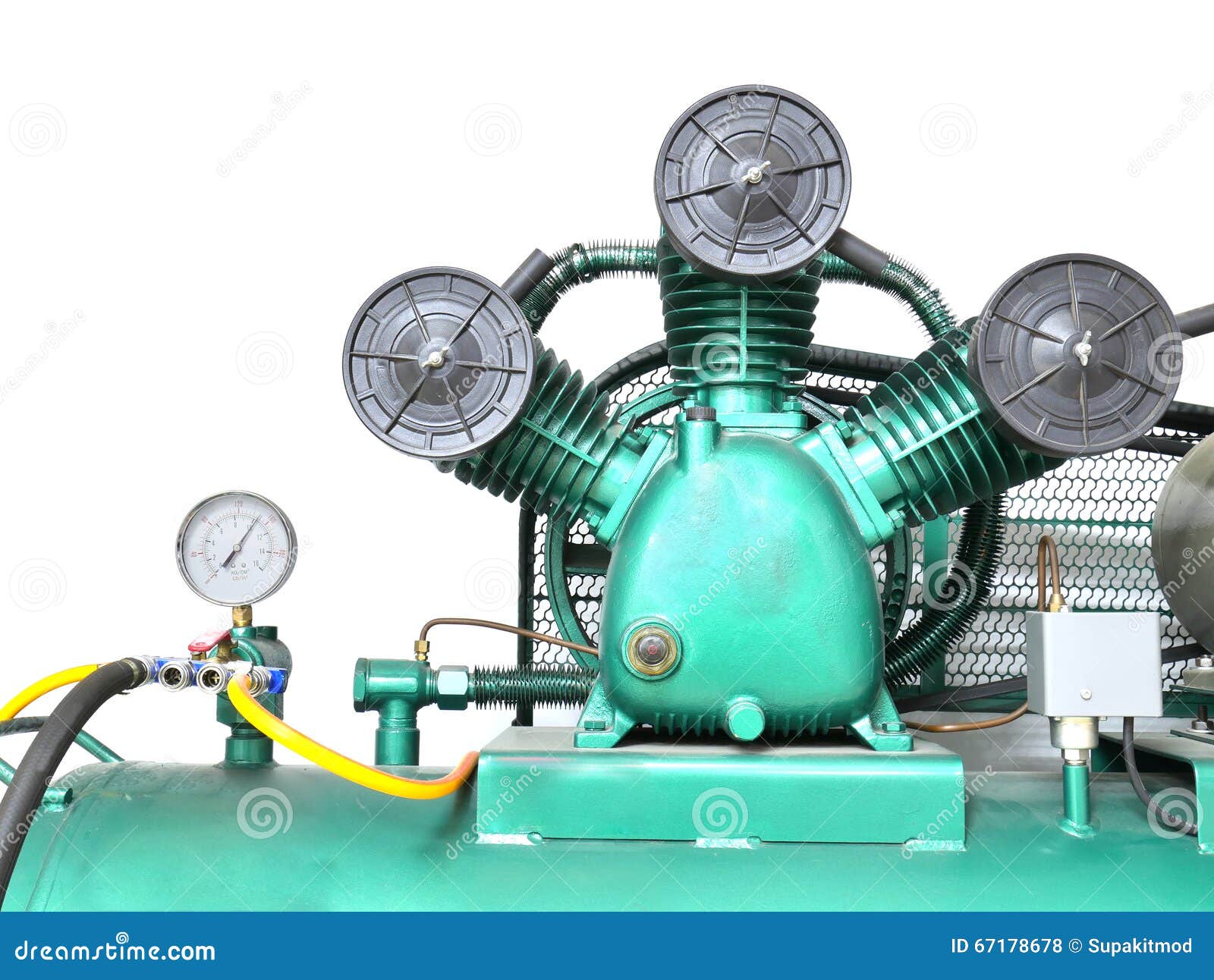 Compressore D'aria Industriale Fotografia Stock - Immagine di acqua ...