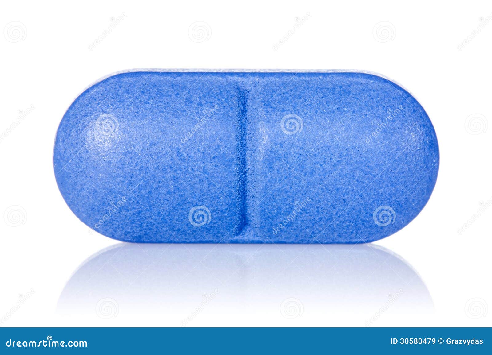 Comprimido azul imagem de stock. Imagem de farmacêutica - 30580479