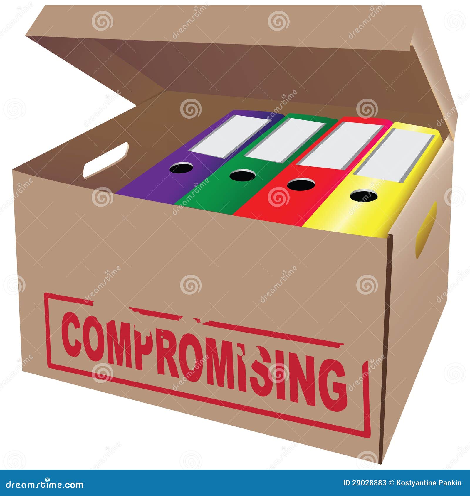 Compromising stock vector. Illustration of carton, directory - 29028883