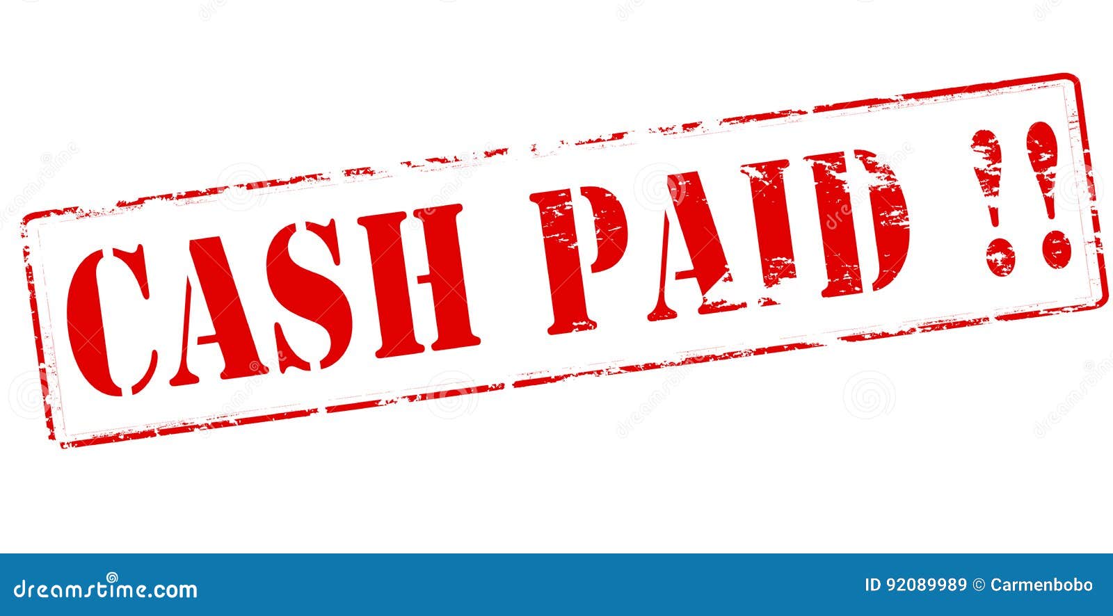 Comptant payé illustration stock. Illustration du divers - 92089989