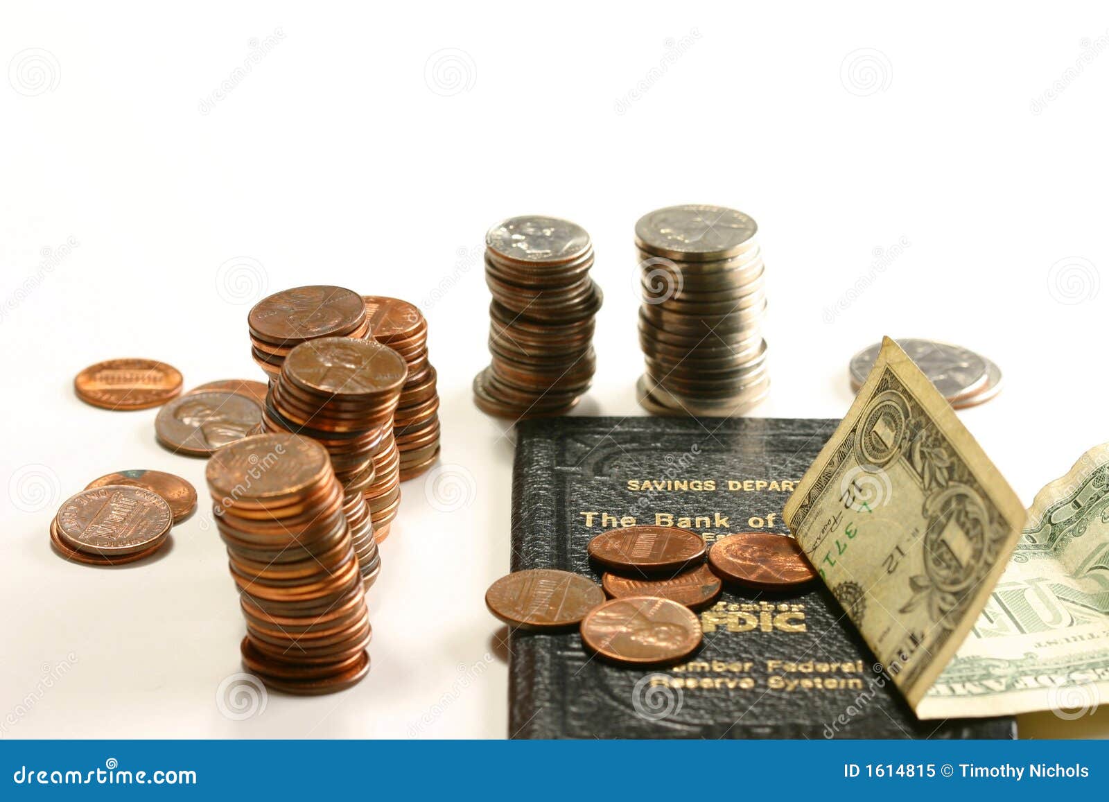 Compte D'épargne D'épargnes Image stock - Image du devise, facture: 1614815