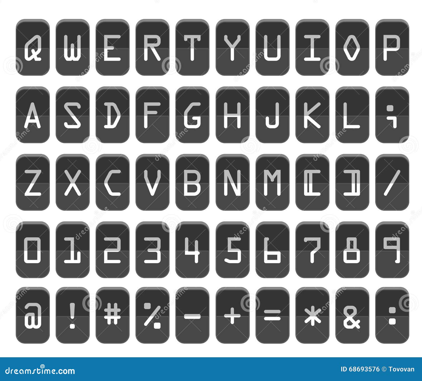 Compteur Avec Des Chiffres Et Des Lettres Illustration de Vecteur ...