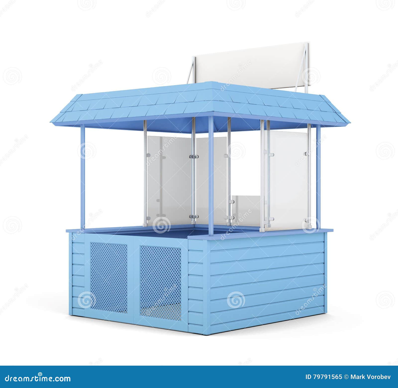 Compteur Bleu De Promo D'isolement Rendu 3d Illustration Stock ...