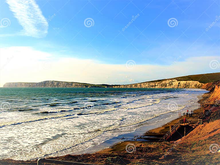 Compton Bay, Isle of Wight, UK Editorial Photo - Image of exploration ...
