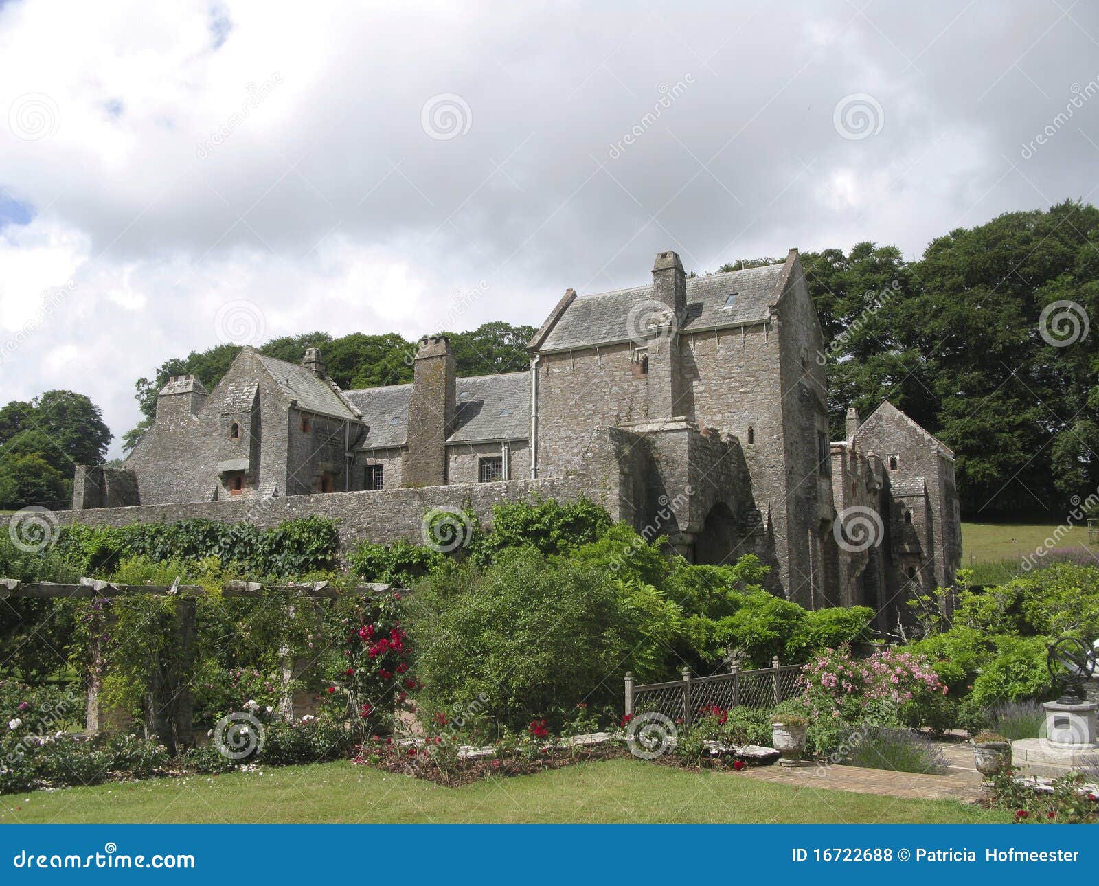 Compton Castle in Devon editorial stock photo. Image of stronghold ...