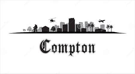 Compton, Los Angeles in California, United States Skyline, Urban Hood ...